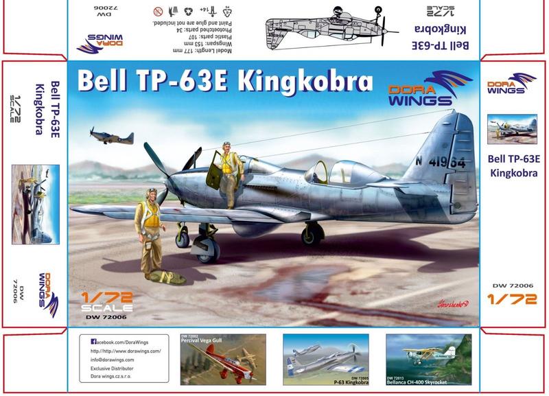 1/72 - Bell P-63A/E & TP-63E Kingcobra by Dora Wings - P-63A, P-63E &v ...