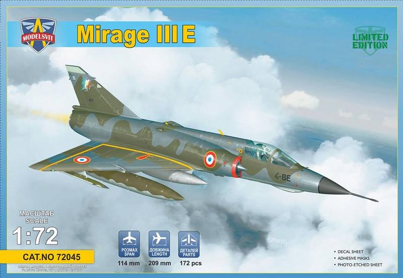1/72 - Dassault Mirage IIIE/EA/EBR & O by Modelsvit - MIIIE/EA/EBR/O ...