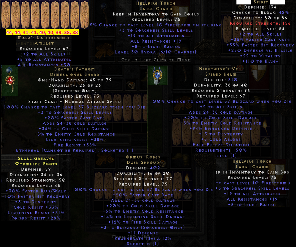 Blizz Sorc Leftovers - Topic - d2jsp