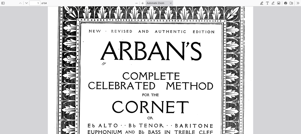 Arban PDF files to view or download - View topic: Trumpet Herald forum
