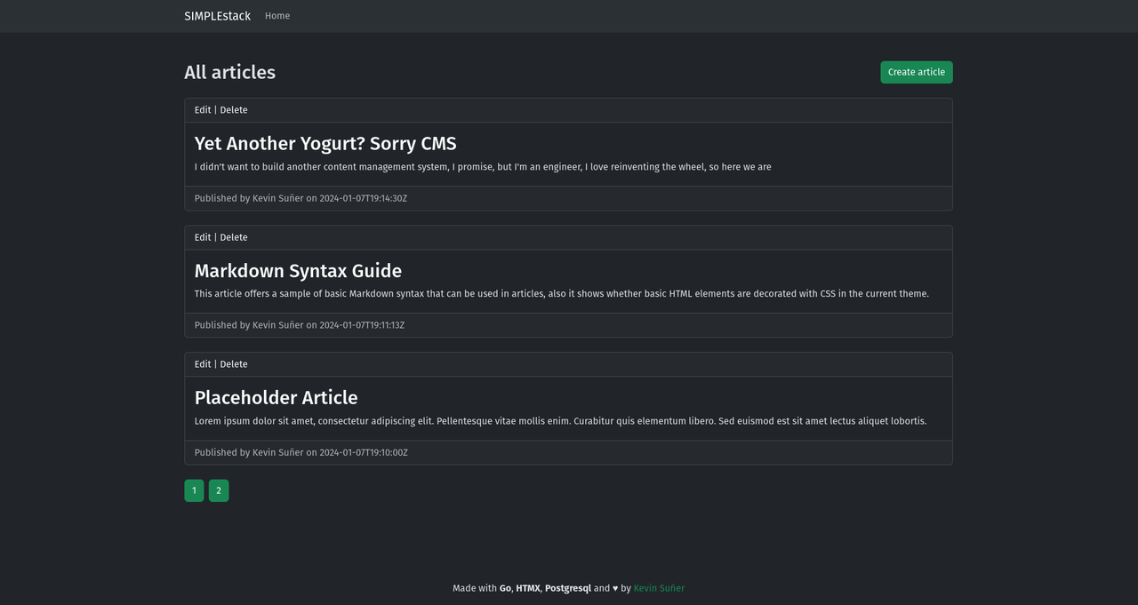 GitHub - kevinsuner/SIMPLEstack: A content management system conceived to be used as boilerplate ...