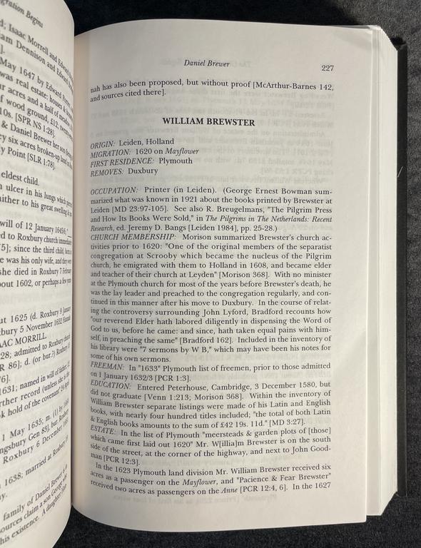 The Great Migration Begins: Immigrants to New England, 1620-1633 (Volume I)