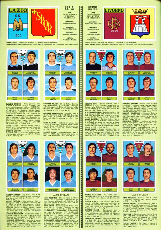 Calciatori 1971 1972 ( Panini) 46 — Postimages