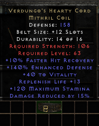 Perfect Verdungo's Hearty Cord 140/40/13/15/120 - Topic - d2jsp