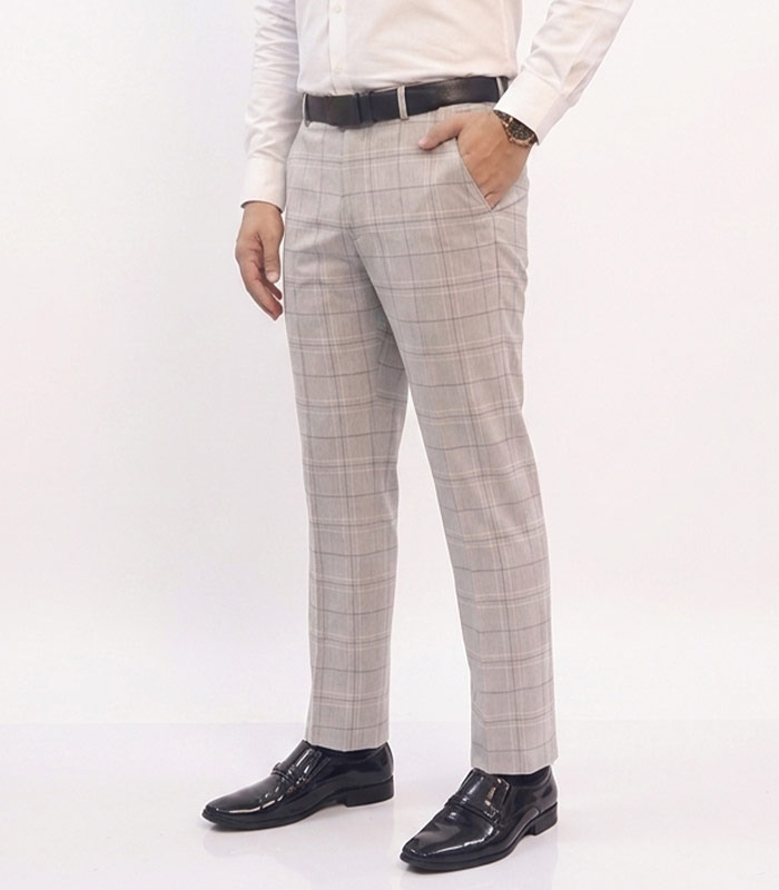 Men's Formal Trouser: (87EW) LT ASH Ck - FIT ELEGANCE