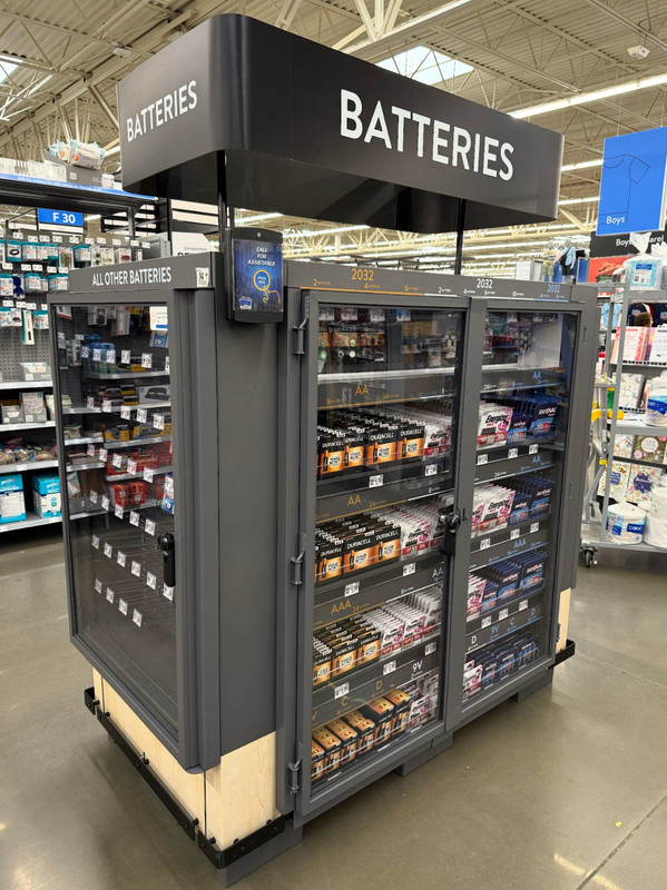 Wal Mart locking up batteries now? > General Discussion > AR15.COM