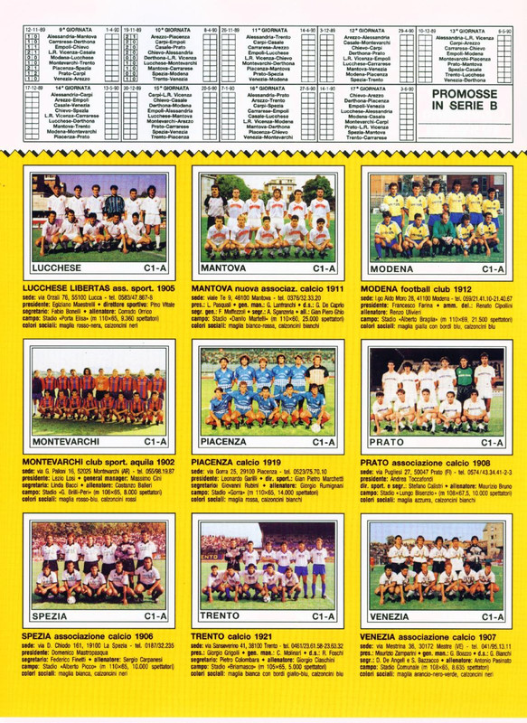 Calciatori 1989 1990 Panini 63 — Postimages