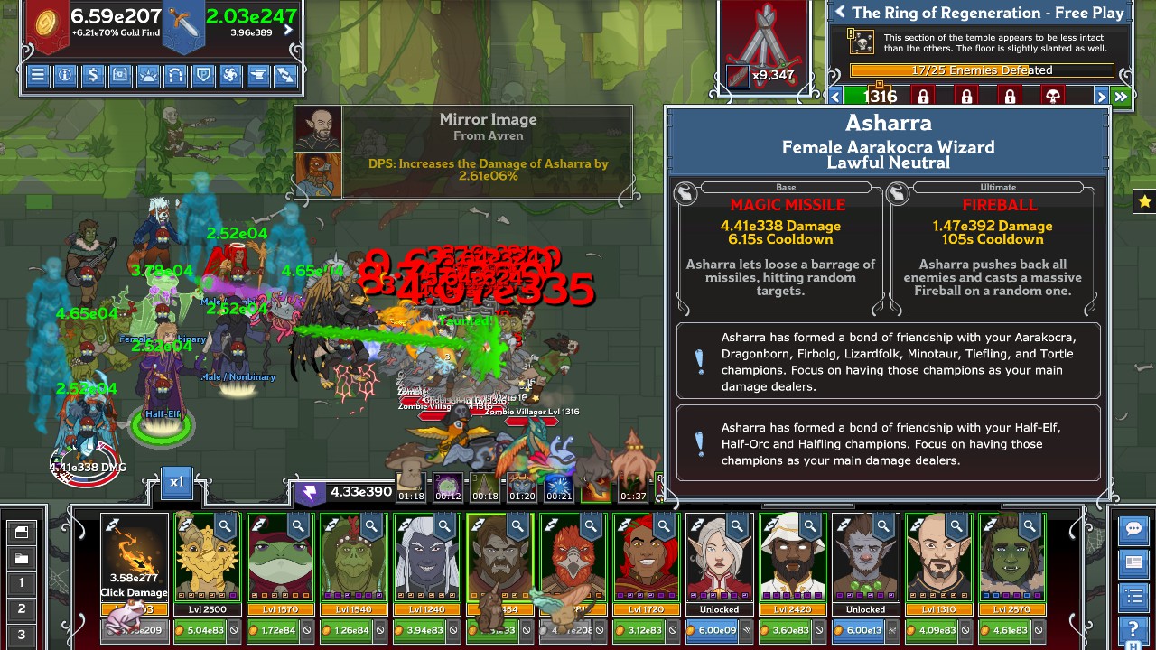 Which early game DPS can I use with Avren? : r/idlechampions