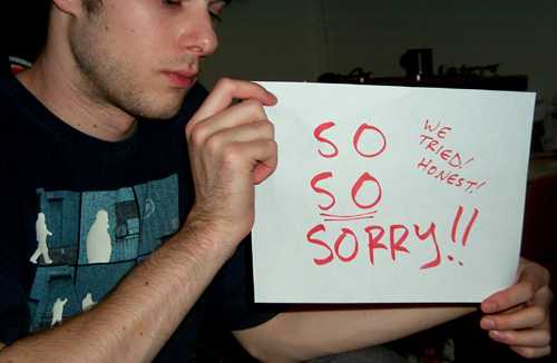 sorry everybody (dot com) was a website i thought about several times ...