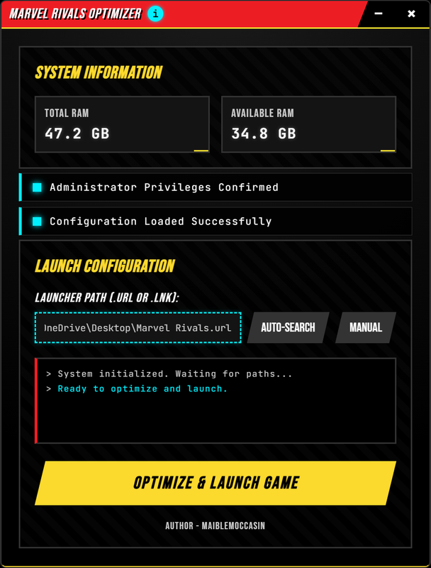 Prioritize and Optimize Performance Mod at Marvel Rivals Nexus - Mods ...