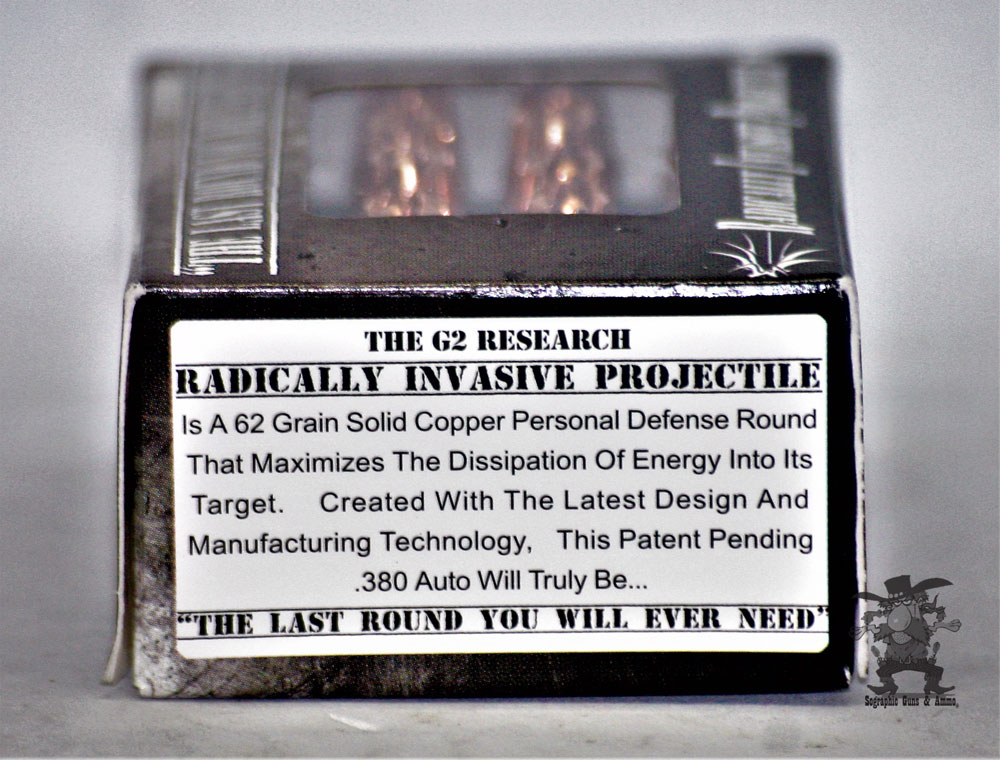 RIP 380 G2 Research 68 Grain DeAdLy WiCkEd RIP 380Auto 20 Rounds HP ...