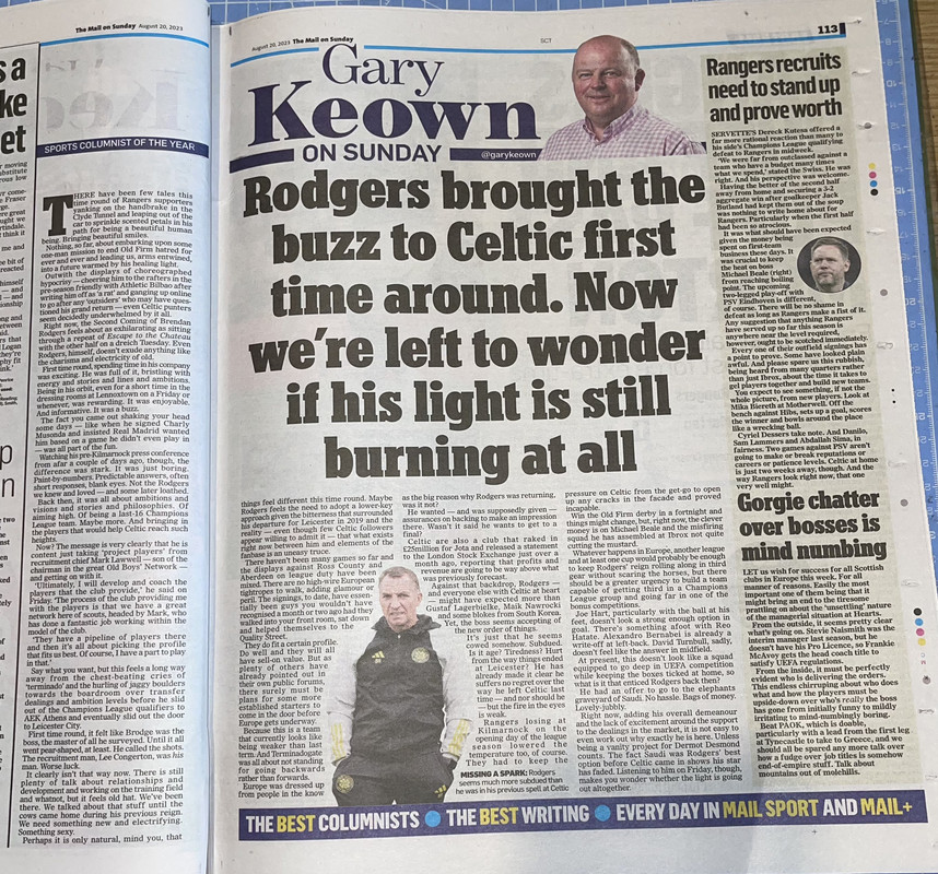 Gary Keown on Sunday | FollowFollow.com