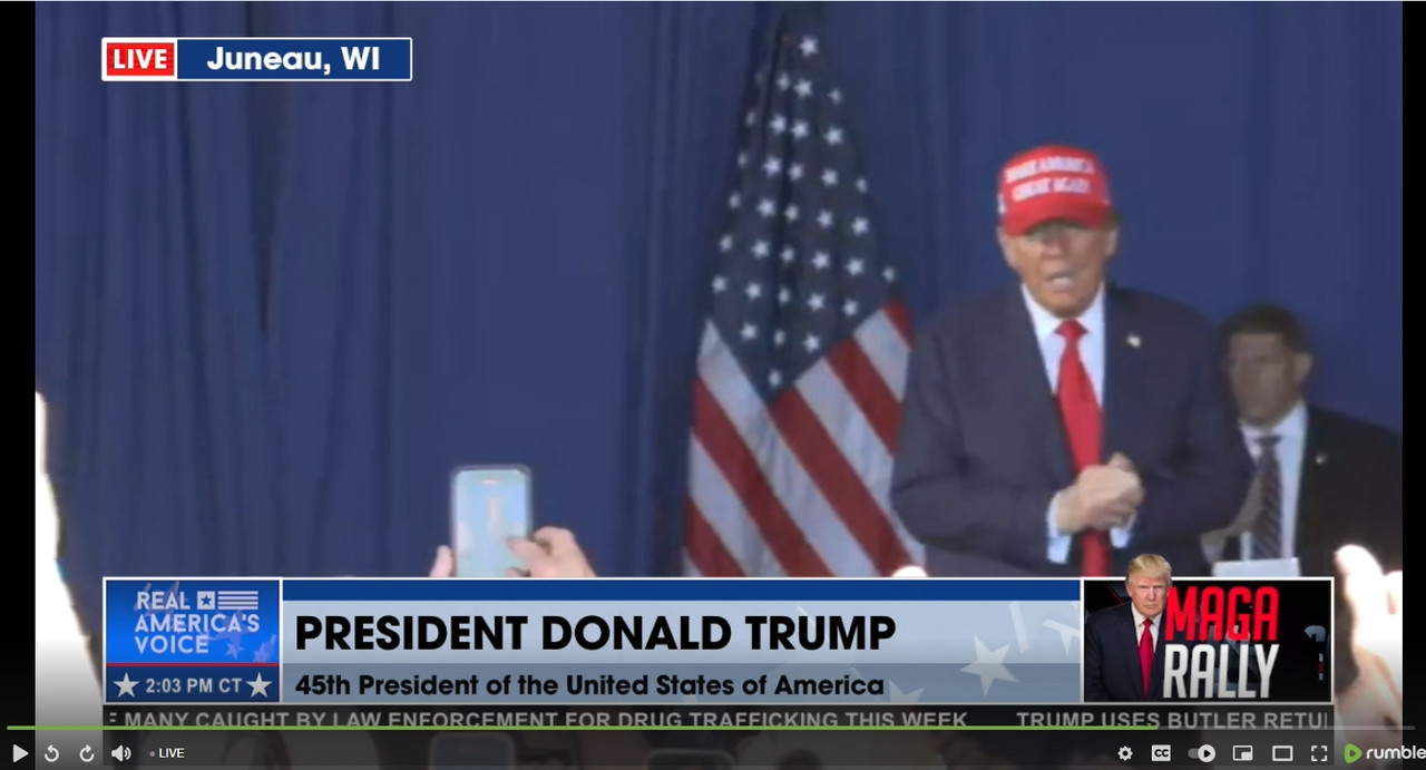 LIVE: President Trump Holds a Rally in Juneau, WI – 10/6/24 @ 3:00 PM ET