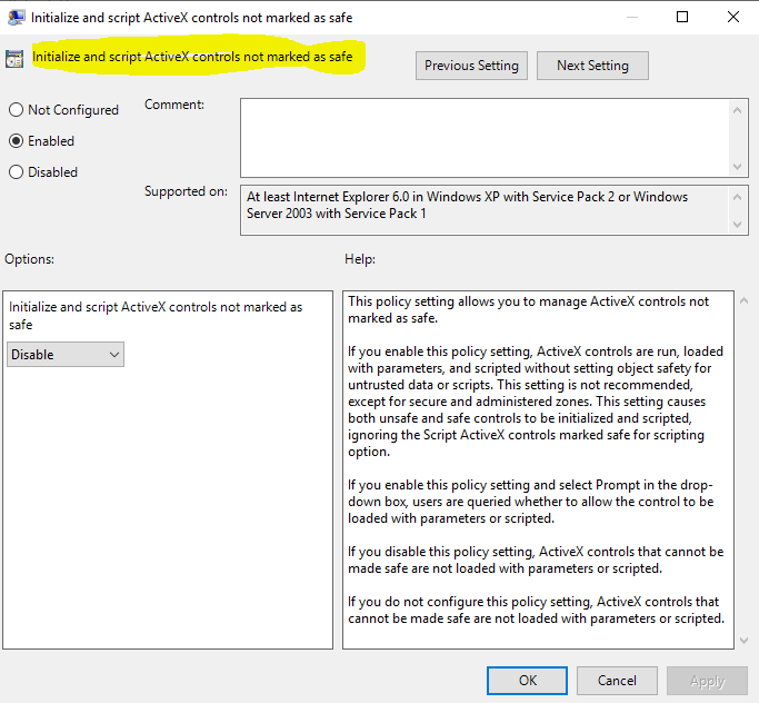 Javascript Shellexecute Permission Denied Script70 Ie11 Windows 10 Stack Overflow