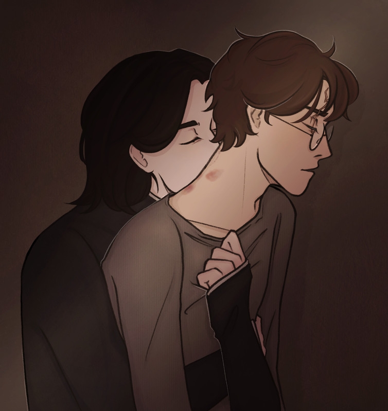 [Арт] Ещё одно касание - fandom Snarry 2025 (fandomsnarry) - Harry Potter - J. K. Rowling ...