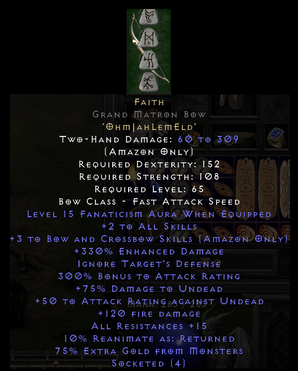 ~ Perf Roll Faith Gmb 3skill ~ - Topic - d2jsp