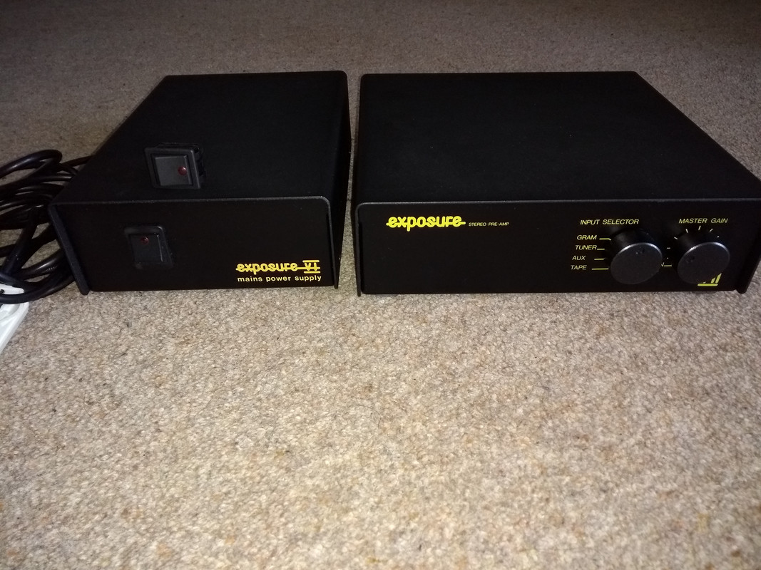 For Sale Exposure VII preamp + VI PSU, Exposure VIII power amp