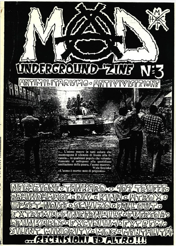 M.A.D. [Mental Anarchik Direction] #3 (1989) [Italian Zine] • Heavy ...