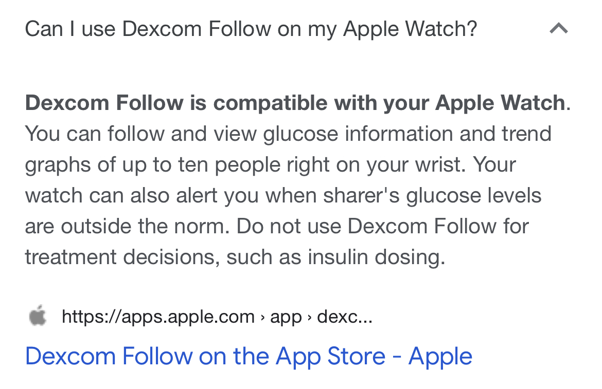 Dexcom follow Apple Watch : r/dexcom