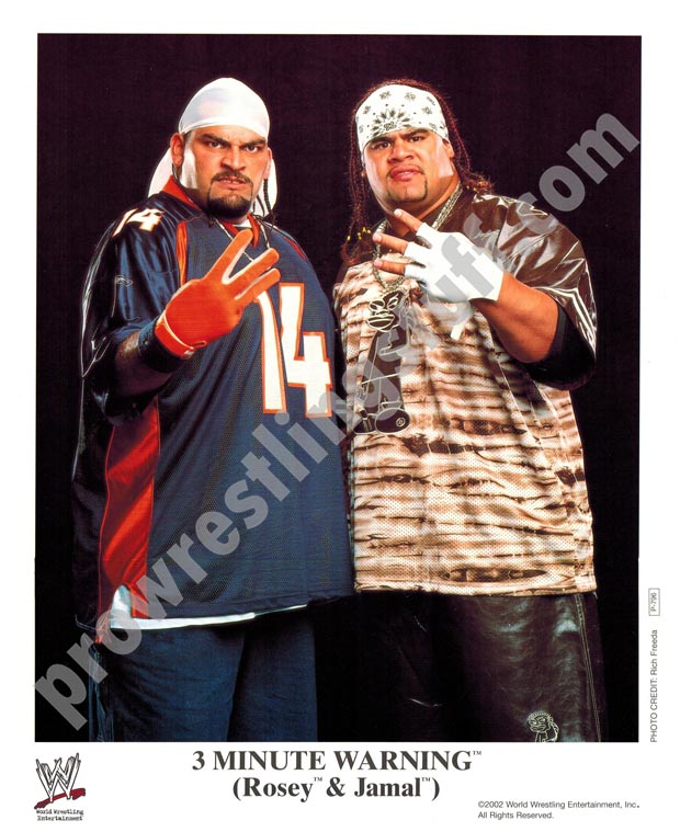 3 Minute Warning Rosey & Jamal P-796 WWE 8x10 promo photo