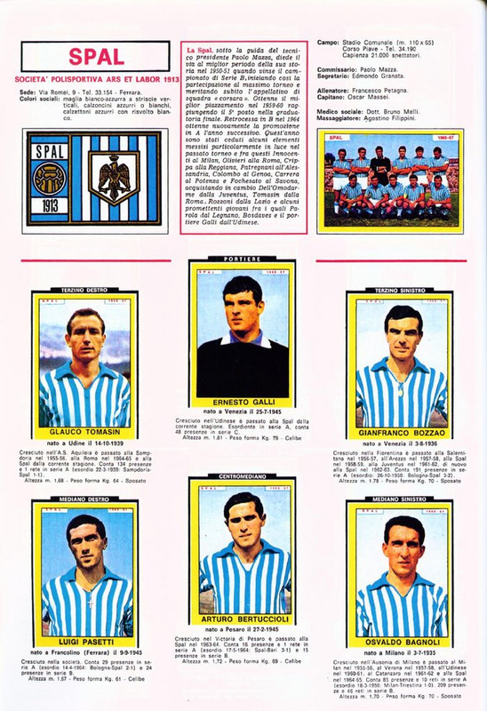 Figurine Calciatori 1966 1967 Panini page 0036 — Postimages