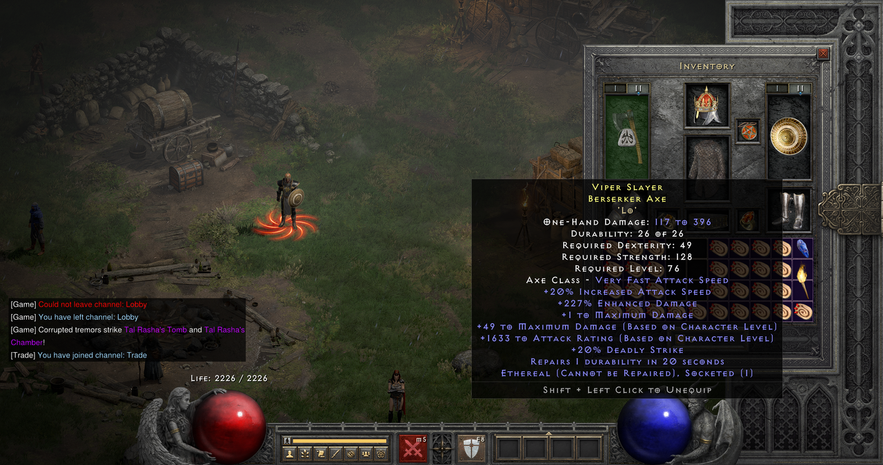 Twenty Ias E-rep Fool's Berserker Axe - Topic - d2jsp