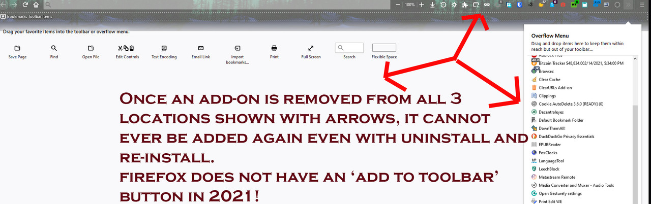 Cannot Add Firefox Add Ons To Toolbar Or Overflow Solved Windows 10 Forums