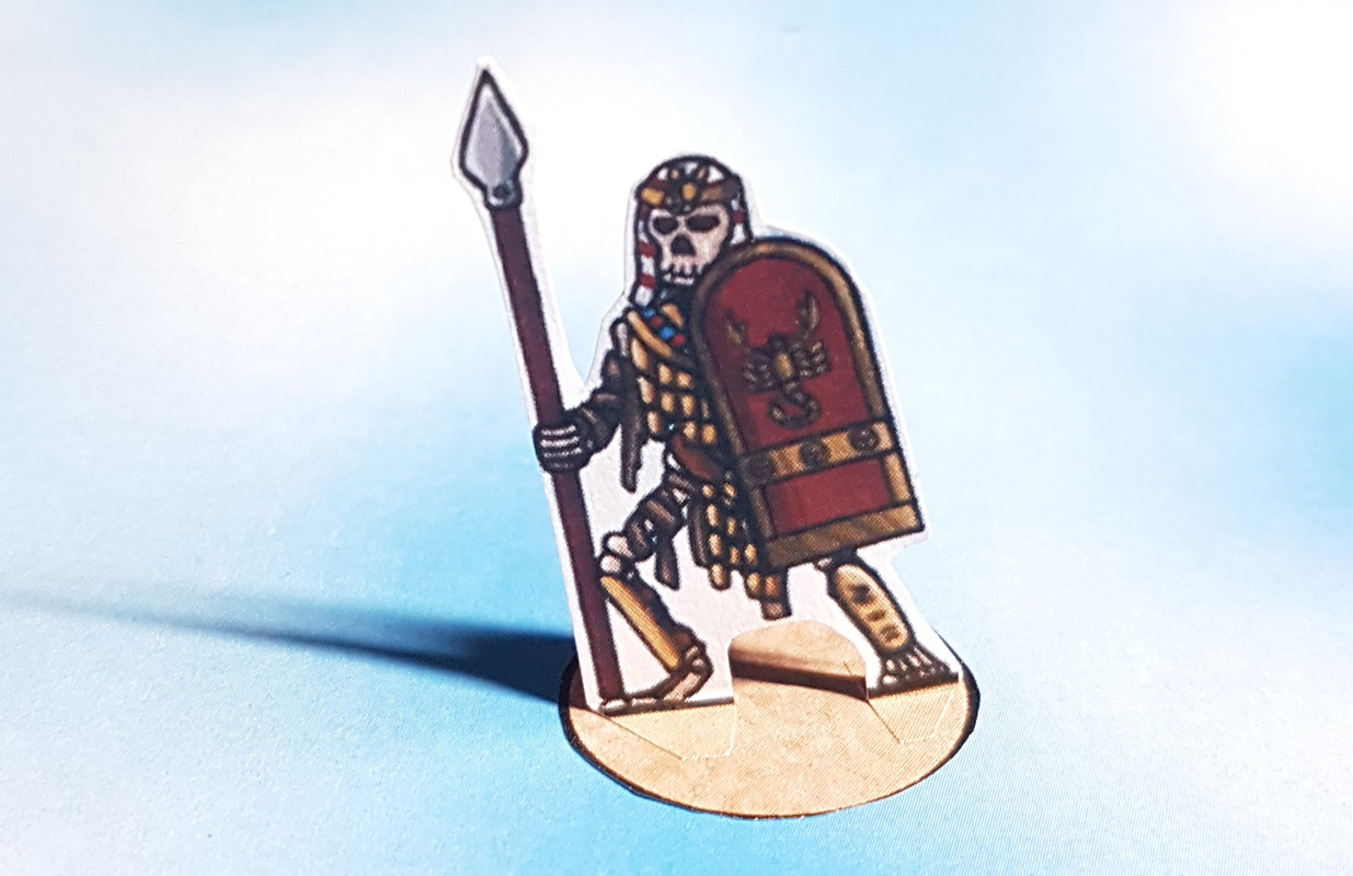 28mm paper miniatures desert undead skeleton grave guard — Postimages