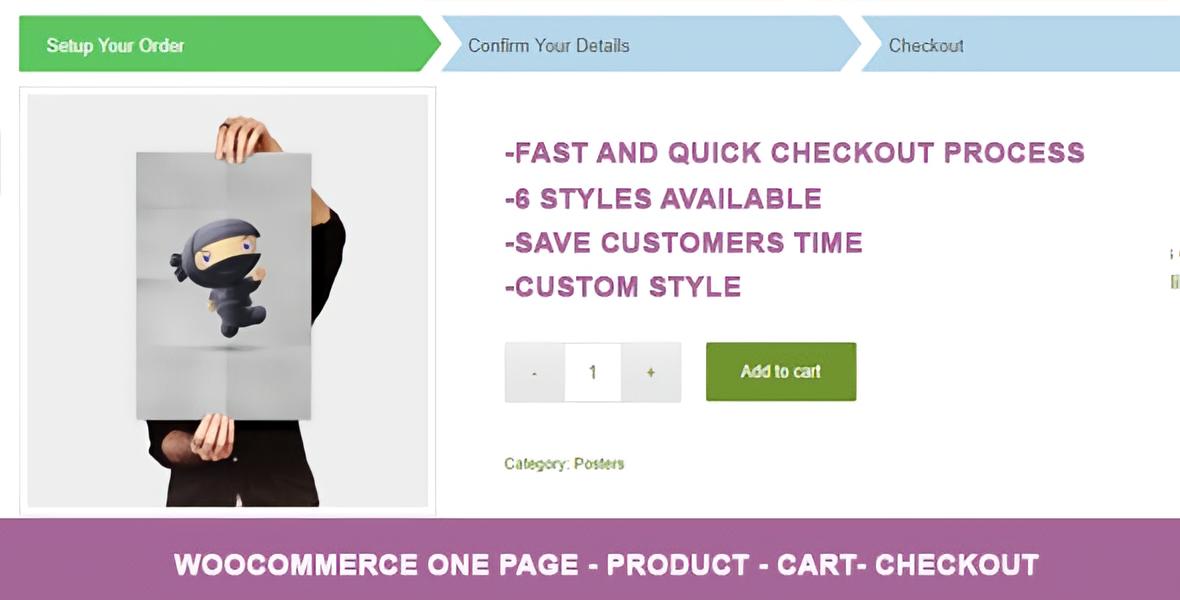 WooCommerce One Page (Product-Cart-Checkout) Wordpress – Bliter GPL