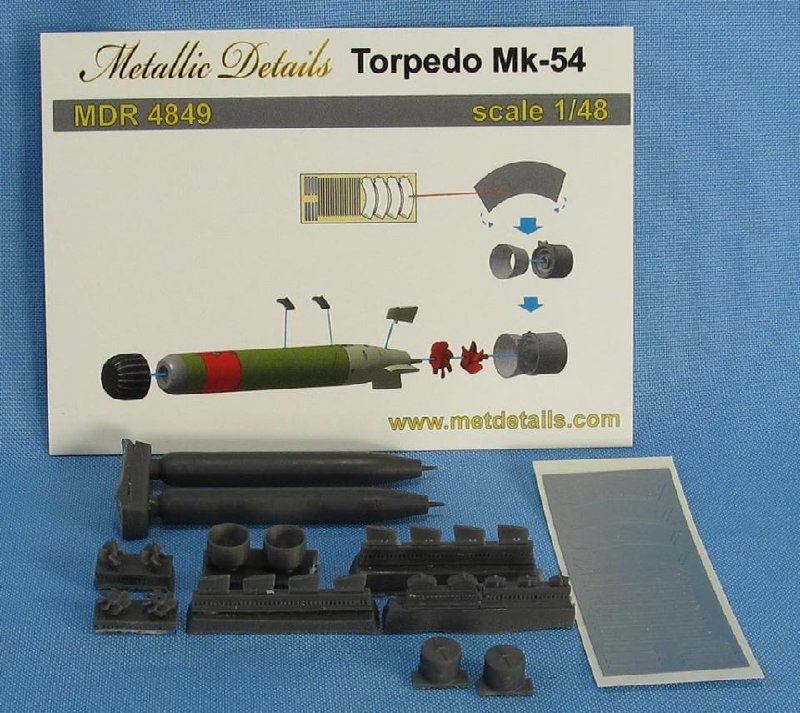 1/48 - USN loading cart with torpedo Mk.46 + torpedoes Mk.46 & Mk.54 ...