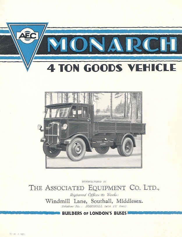 AEC Monarch brochure cover — Postimages