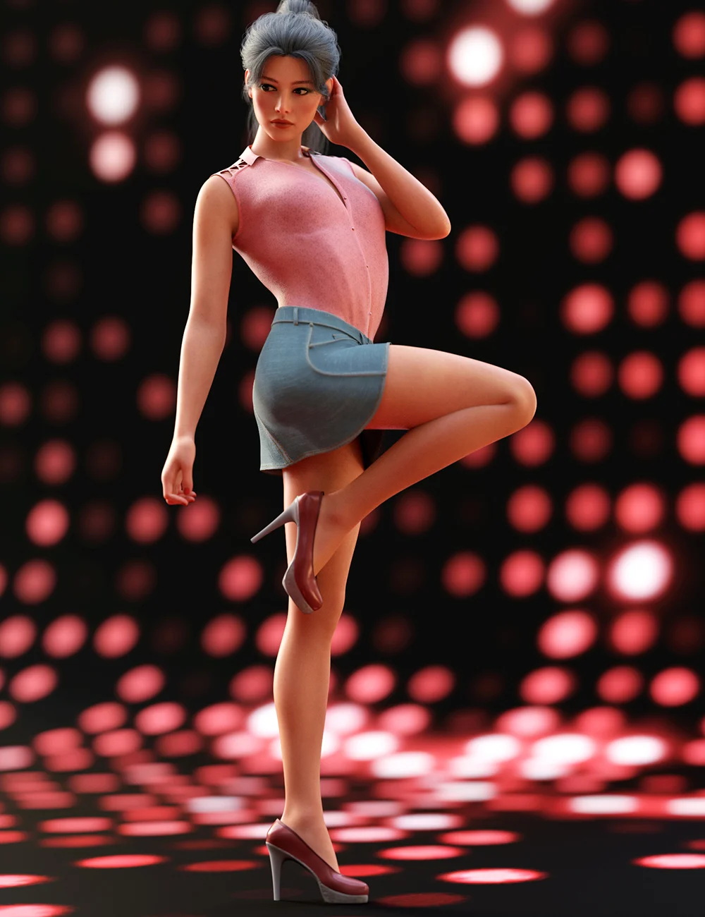 WM Cool Girl Outfit For Genesis 9 - Free Daz 3D Models