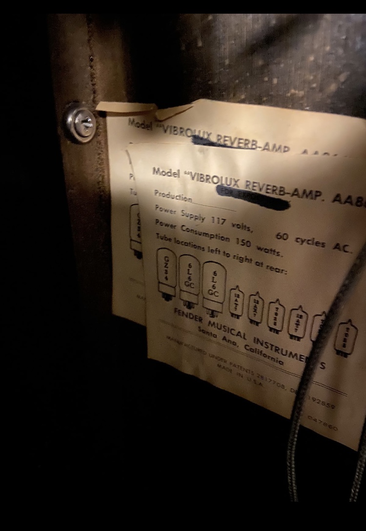 Deluxe Reverb Tube Chart