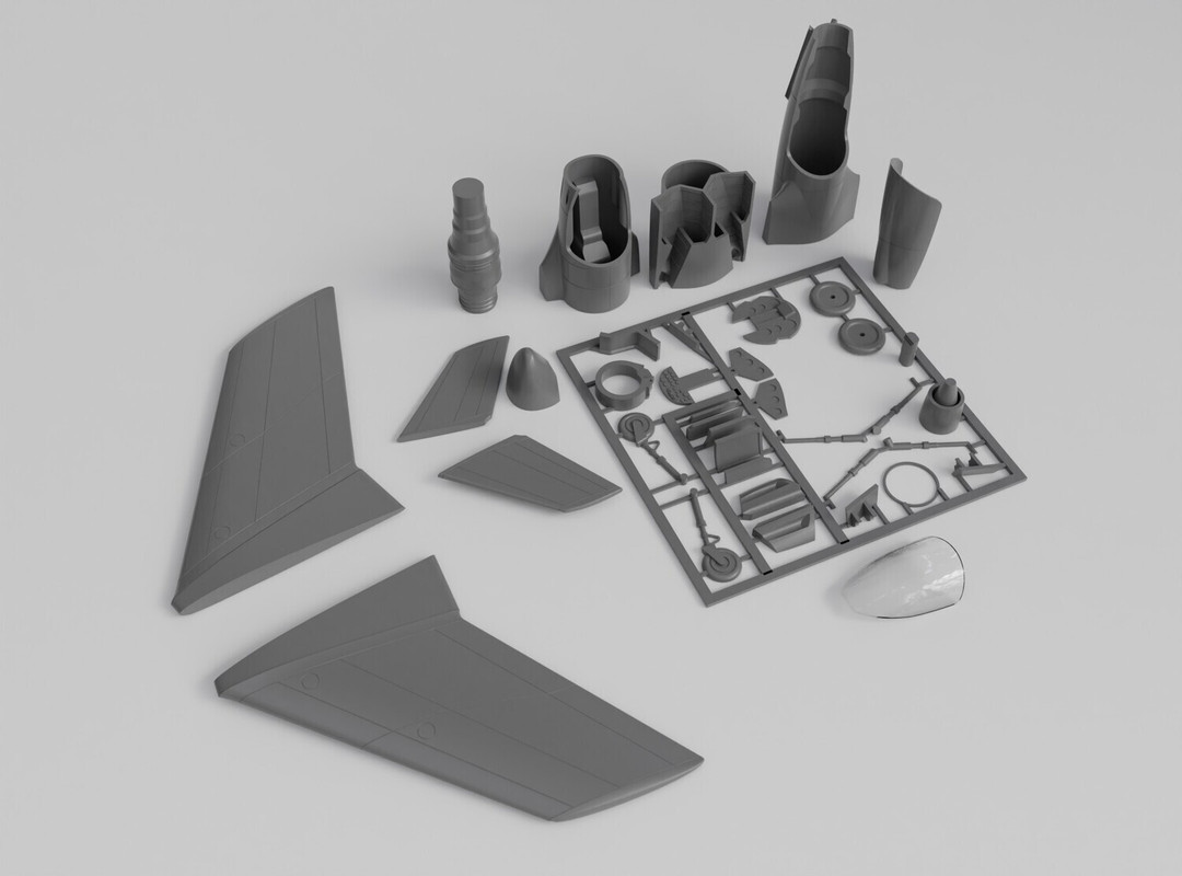 1/48 & 1/72 - Messerschmitt P.1112 late version with HeS011 3D printed ...