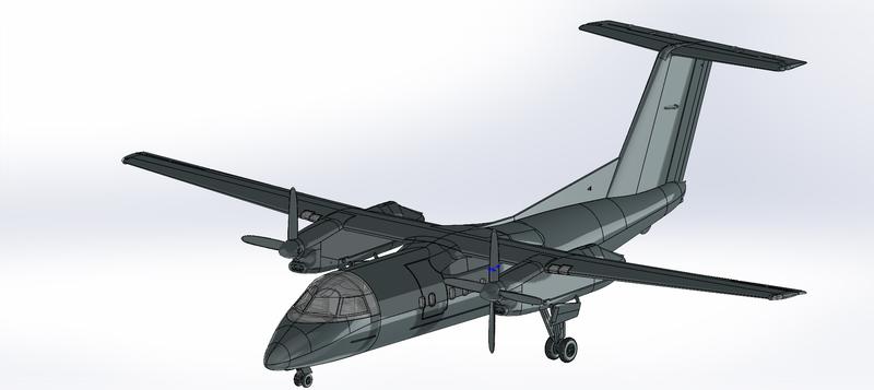 1/72 - Bombardier DHC-8/Q100/200 (Dash 8) by MikroMir - 3D renders ...