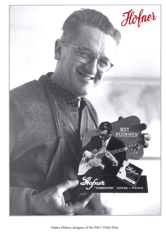 Karl Höfner GmbH. - Un icono del siglo XX. Bajo 500/1