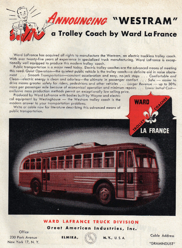 Ward La France '46 Announcing Westram — Postimages