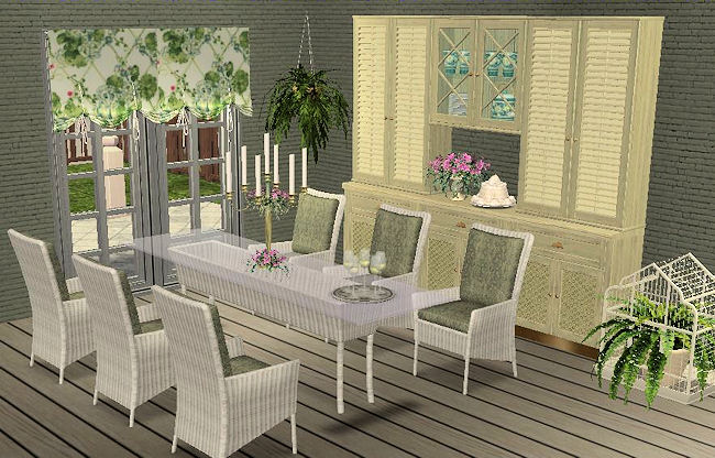 Holy Simoly Sorrento add on - 3x1 tile dining table