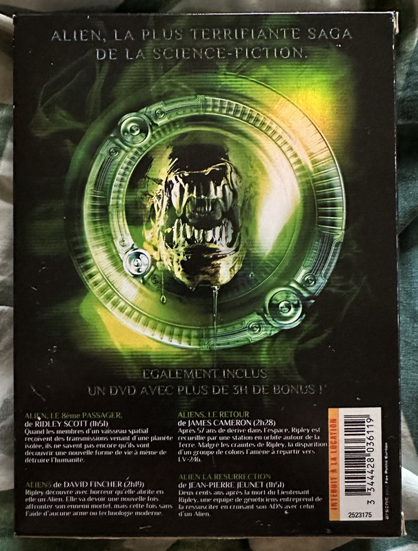 Alien quadrilogie preuve 02 — Postimages