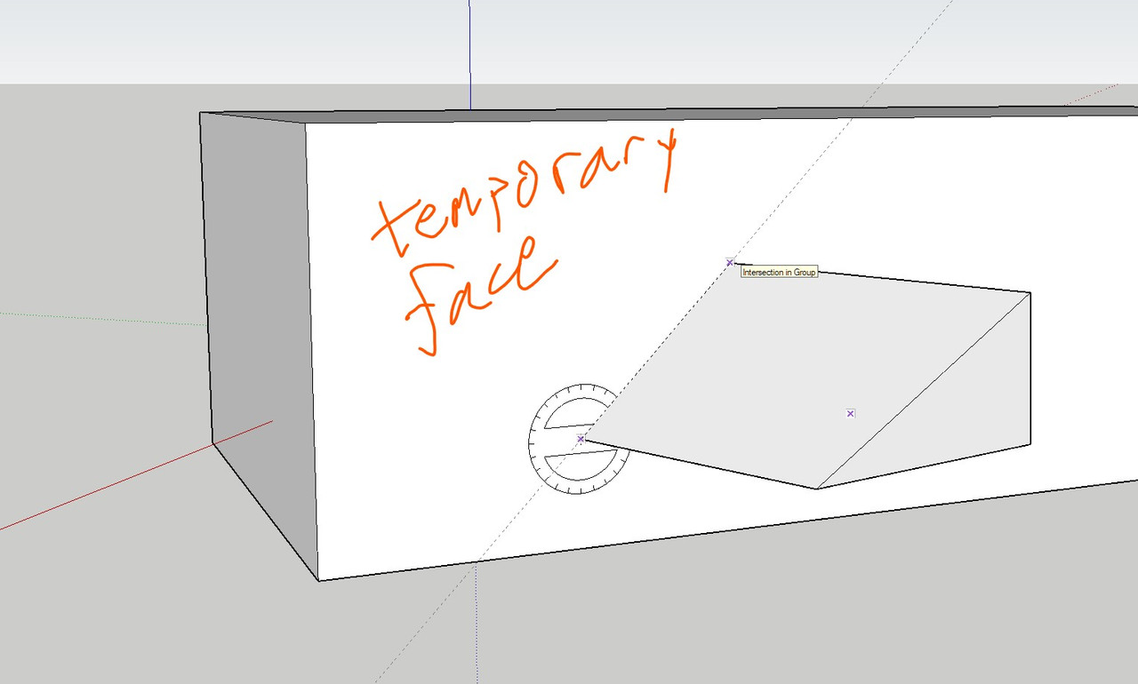protractor reading 180 degrees when measuring between 2 construction ...