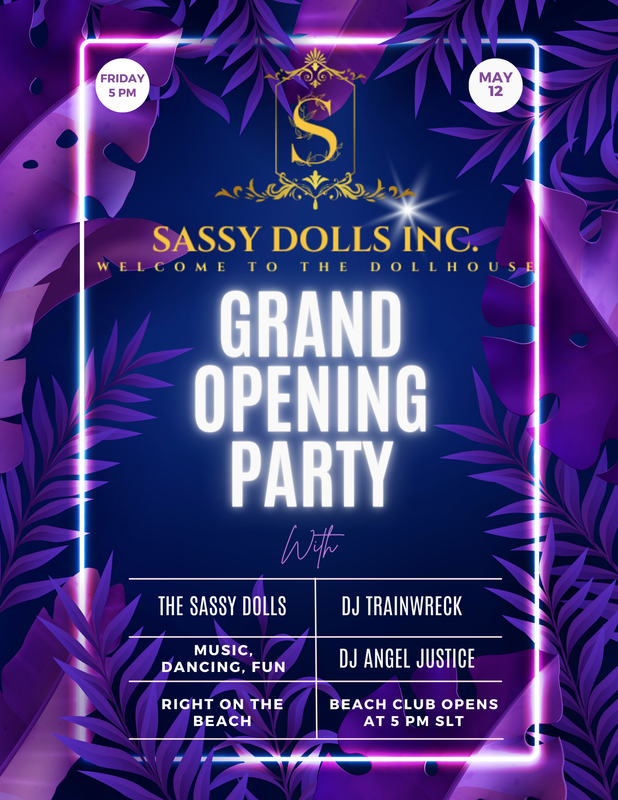 Grand Opening Beach Party - Sassy Dolls Inc. Burlesque and Modeling ...