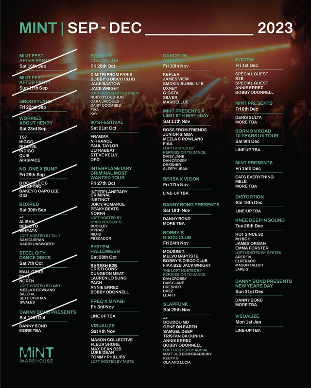 Mint Warehouse’s autumn/winter raves ft Sulta, Troxler, and more | Skiddle