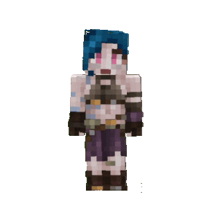 Jinx (Actions & Stuff Compatible) Minecraft Skin