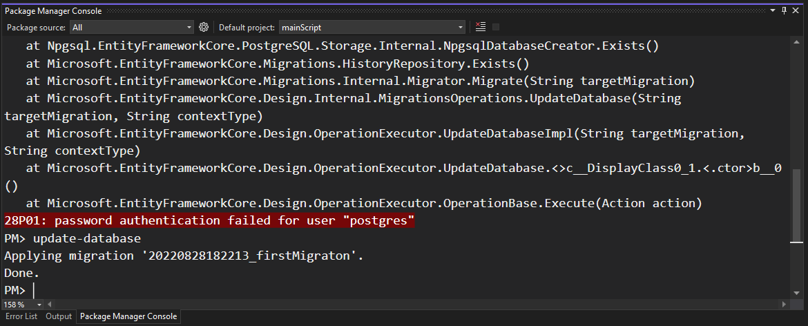 Creating Server Side Script Using Entity Framework Core And Postgresql Database Tutorials