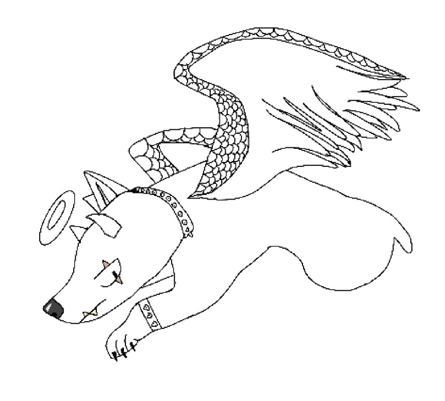 Boo Jake Art ( Howling to the moon) — Postimages