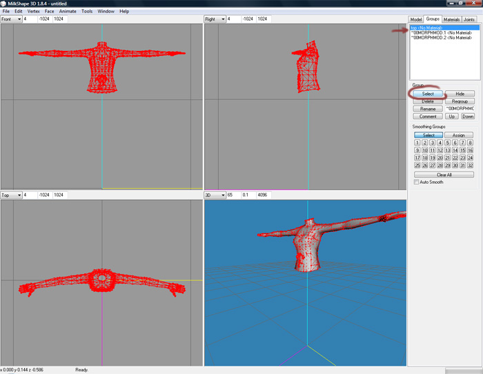 Tutorial: Seperating a Full Body Mesh: fantasyrogue — LiveJournal