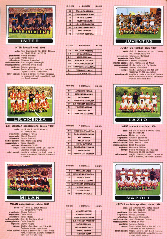 Album Panini Calciatori 1972 1973 04 — Postimages