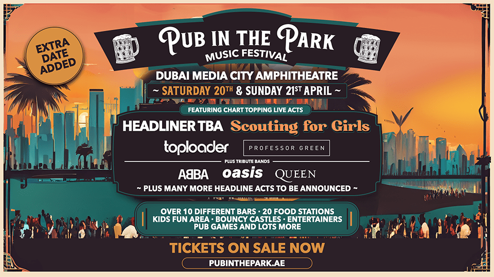 Pub in the Park music festival coming to Dubai