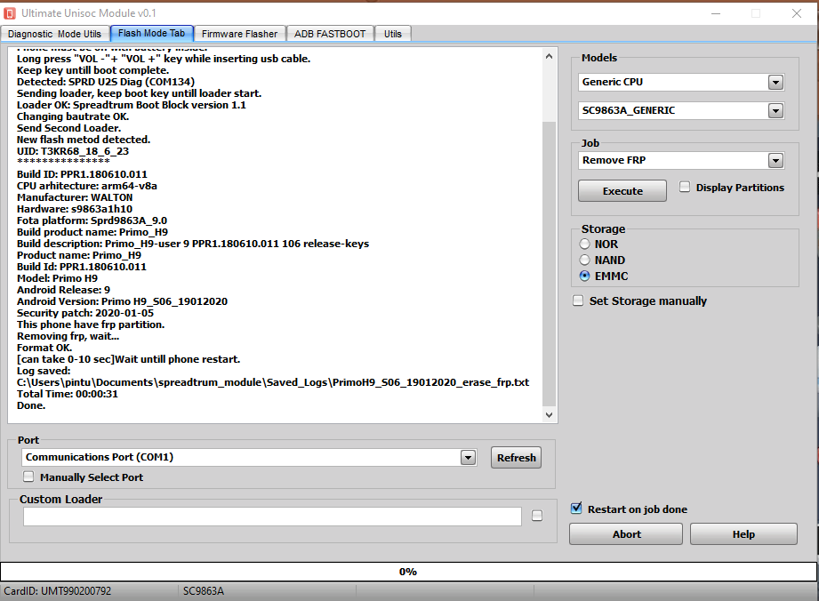 Post Here successful jobs using UMT - Ulitmate SPRD Unisoc Module ...