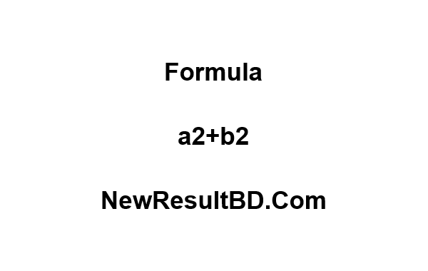 a2+b2 Formula